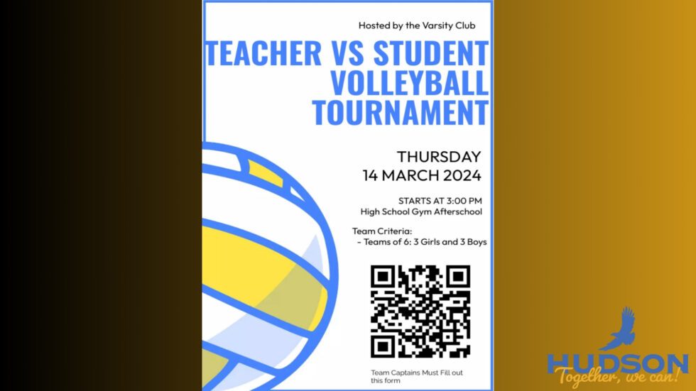 Teachers vs. Students Volleyball Tournament (March 14, 2024) | Hudson ...